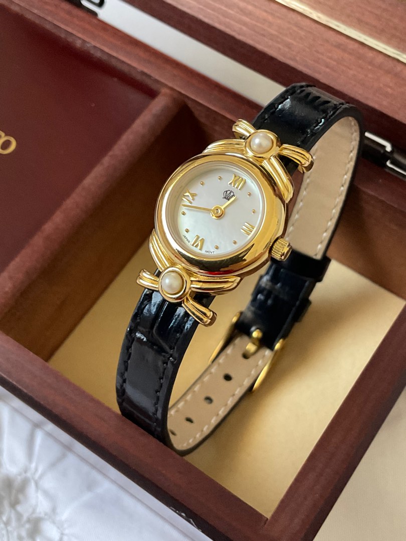 Rare Mikimoto pearl watch & Rare Jewelry/music box, Luxury, Watches on ...
