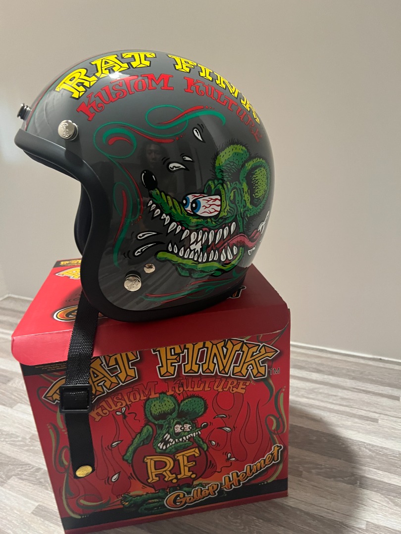 Rat Fink Helmet, Motorcycles, Motorcycle Accessories on Carousell