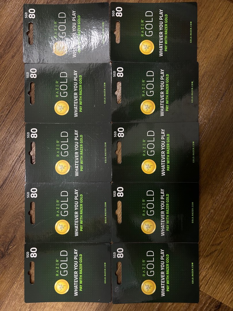 Razer Gold $80 Game Scratch Cards, Video Gaming, Gaming Accessories ...
