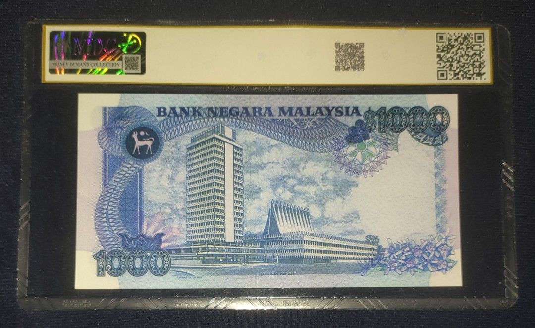 RM1000 Seribu Ringgit Malaysia 5th Series 1983 Sign Gabenor Aziz Taha ...