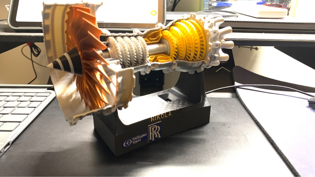 Rolls Royce Trent 900 1:20 detailed scale model engine, Hobbies & Toys ...