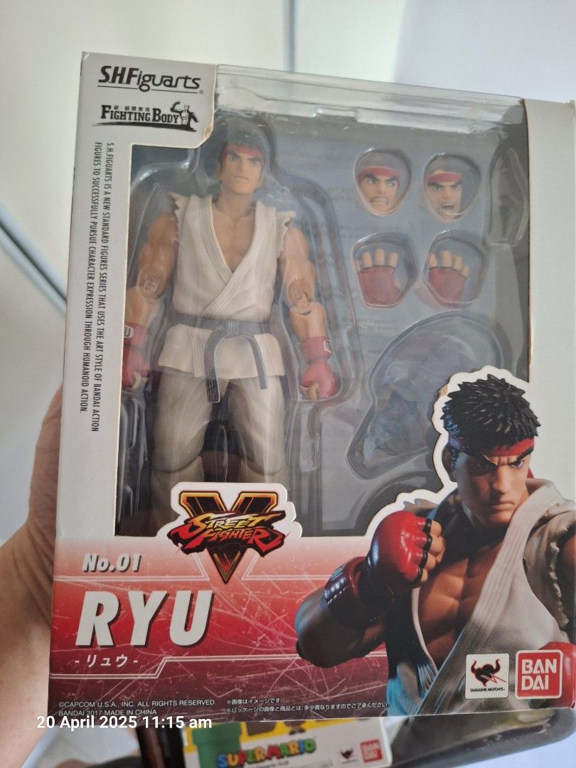S.H Figuarts- Street Fighter V, Ryu (Back in box), Hobbies & Toys, Toys ...