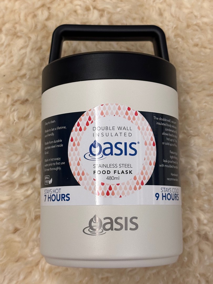 Shell UOB Oasis Stainless Steel Food Flask, Furniture & Home Living ...