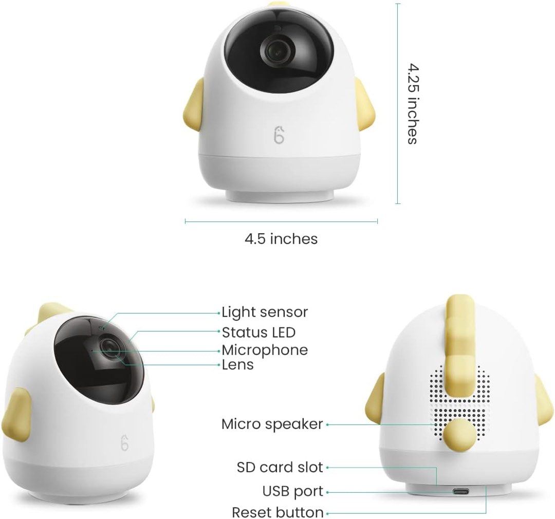 Simshine Baby Monitor AI 2K | 2 way talk, Furniture & Home Living ...