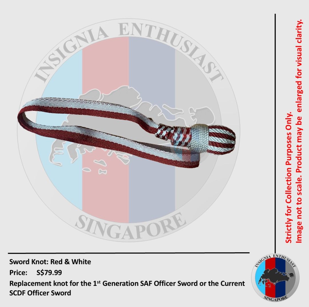 Singapore SAF 1st Generation / SCDF Officer Sword Knot | Tassel ...