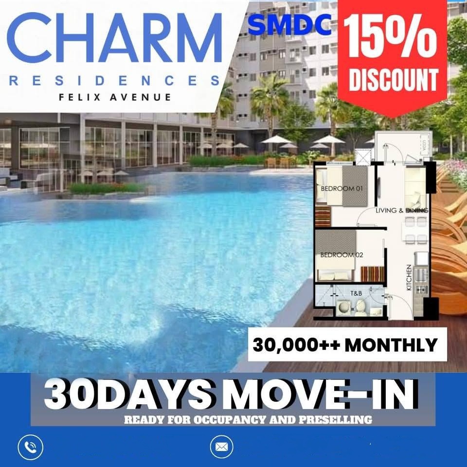 SMDC Charm Residences 2 Bedroom Unit, Property, For Sale, Apartments ...