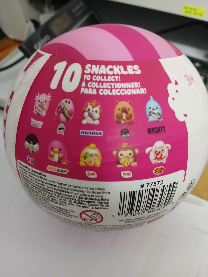 Snackles Animal Food Brand Mystery Plush Figure Series 2, Hobbies ...