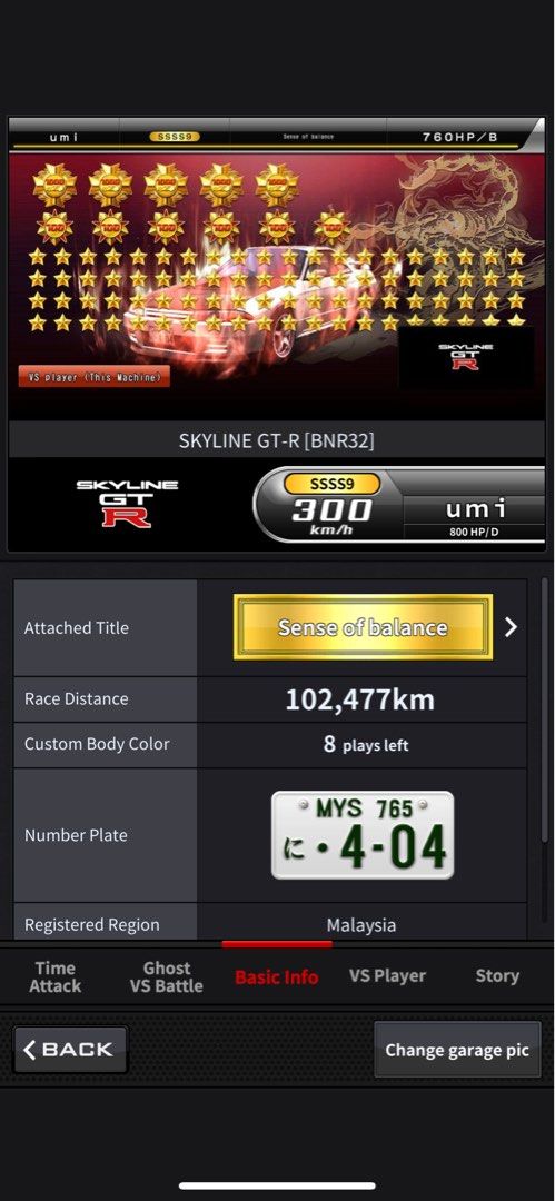 SSSS9 R32 8th Grade Pro with Pro Meter wangan midnight maximum tune ...