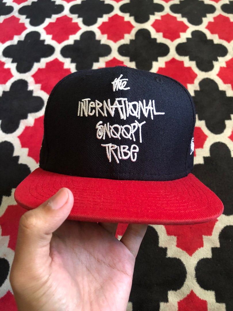Stussy x Snoopy Peanut the International Snoopy Tribe Snapback, Men's ...