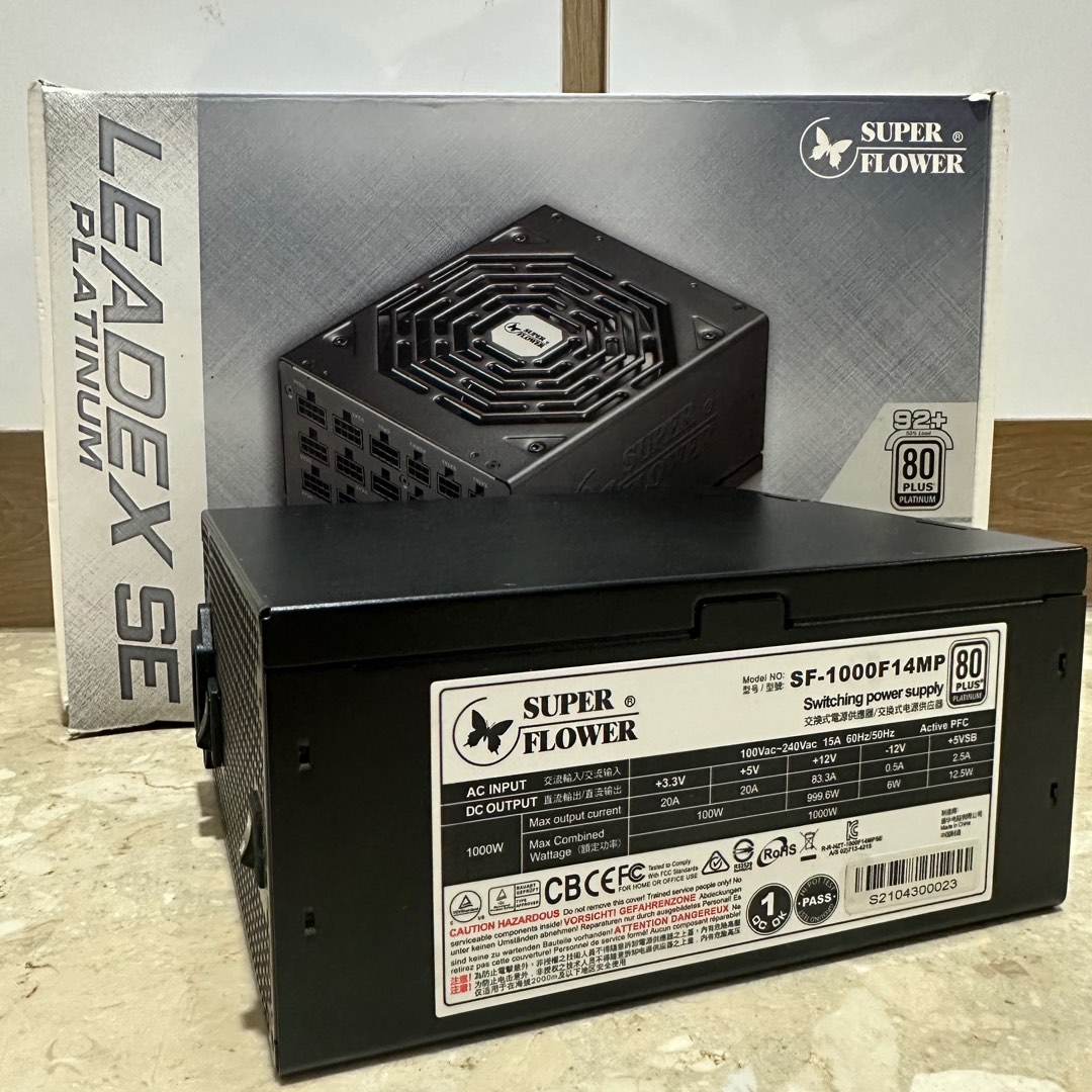 Superflower 1000W Platinum PSU|Warranty till 2026, Computers & Tech ...