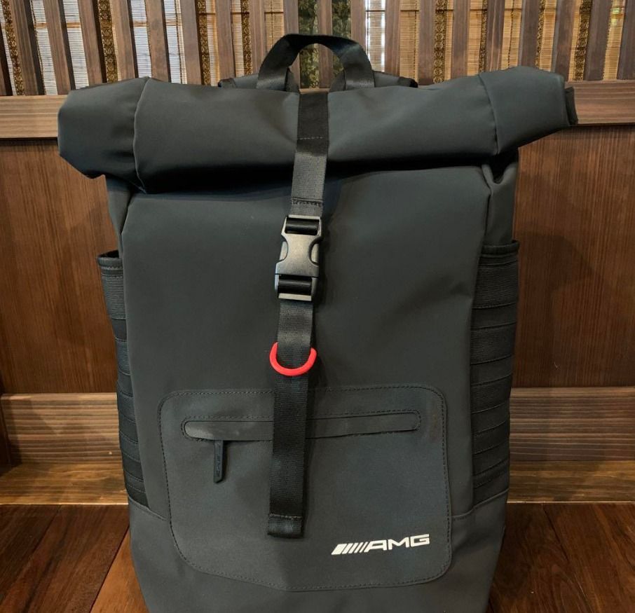 Tas Mercedes Benz AMG roll top rucksack black not Tumi, Timbuk2, Porter ...