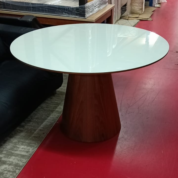 Theo Round Dining Table, Furniture & Home Living, Furniture, Tables & Sets on Carousell