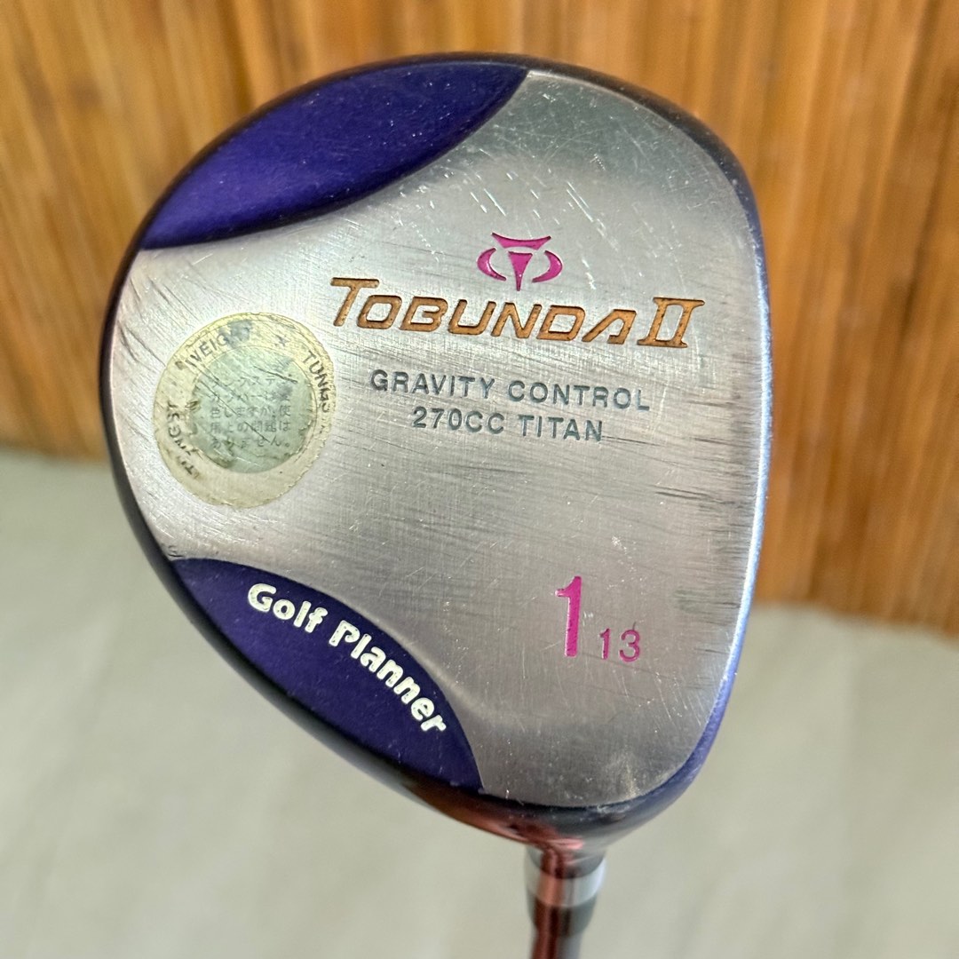TOBUNDA II Golf Driver 13 degrees Golf Planner 270cc Exsilt Tour 5767M ...