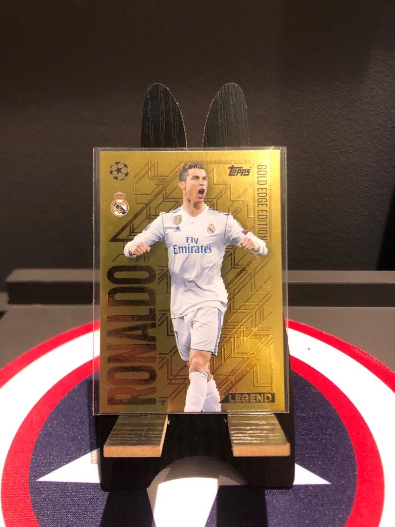 Topps match attax Cristiano Ronaldo gold edge edition, Hobbies & Toys ...