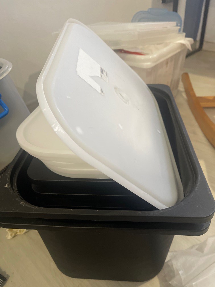 Trofast Bins Ikea with Lids, Furniture & Home Living, Home Improvement ...
