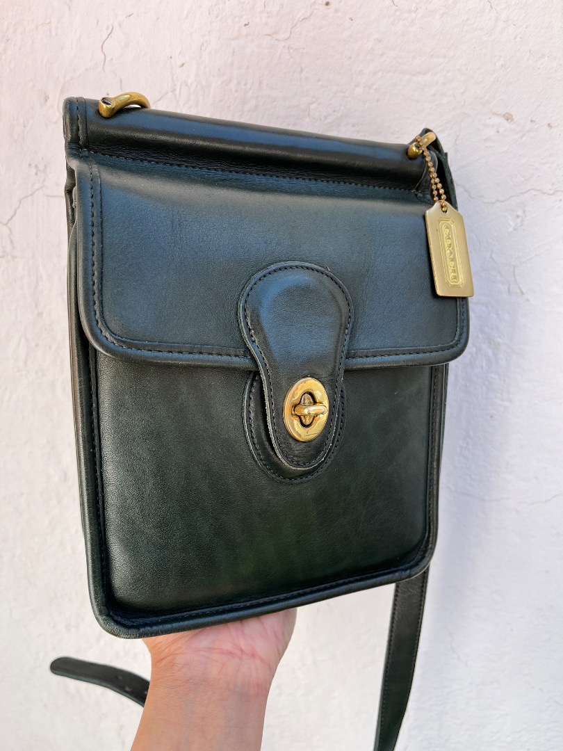 Vintage Coach Murphy 9930 Crossbody Shoulder Bag in Forest Green ...