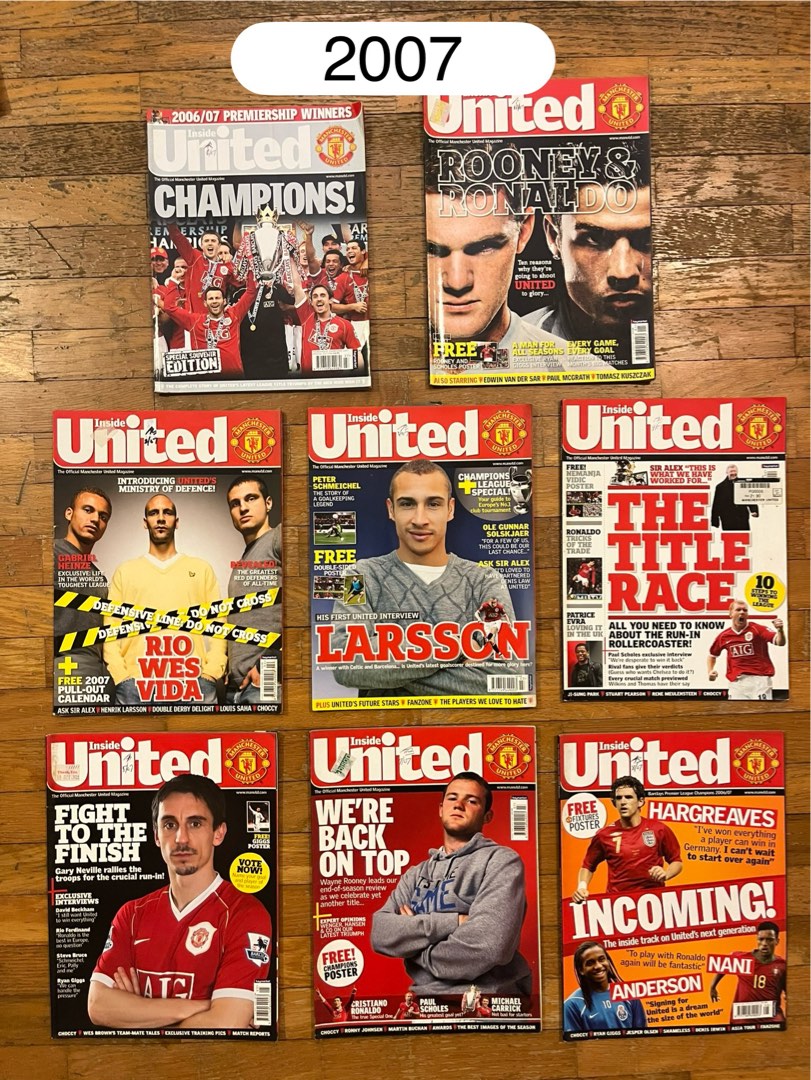 Vintage Manchester United Magazine (2006-2013), Hobbies & Toys, Books ...
