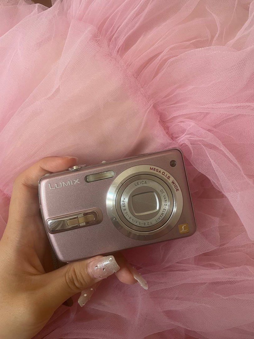 Vintage pink Panasonic digi cam, Photography, Cameras on Carousell