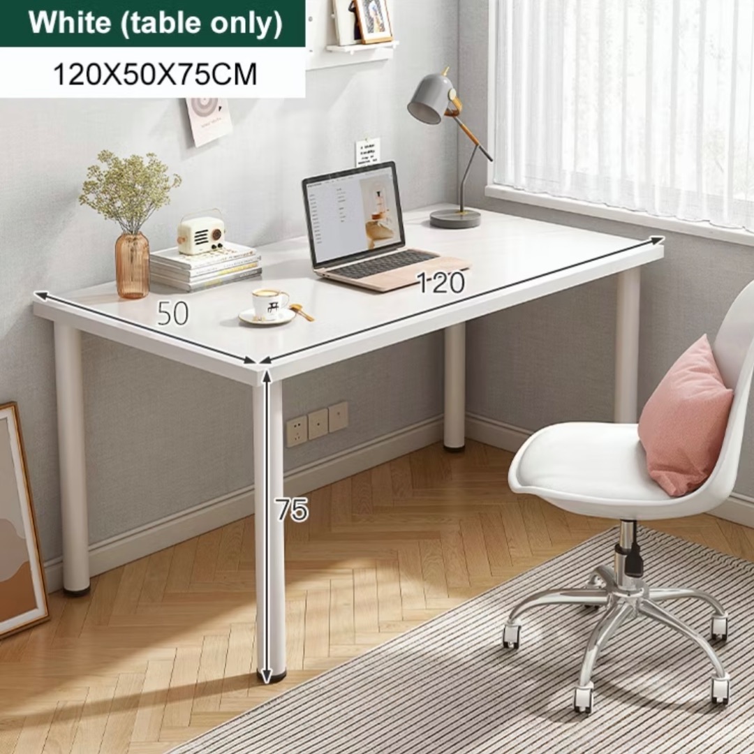 White Minimalist Writing Desk | Modern Study Writing Desk For Students ...