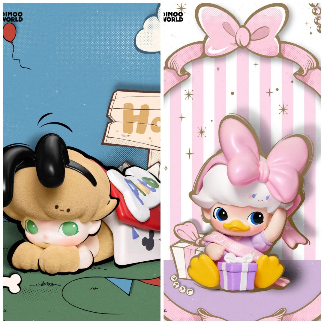 WTS BNIF POPMART, Dimoo World x Disney Series Figures, Pluto's House ...