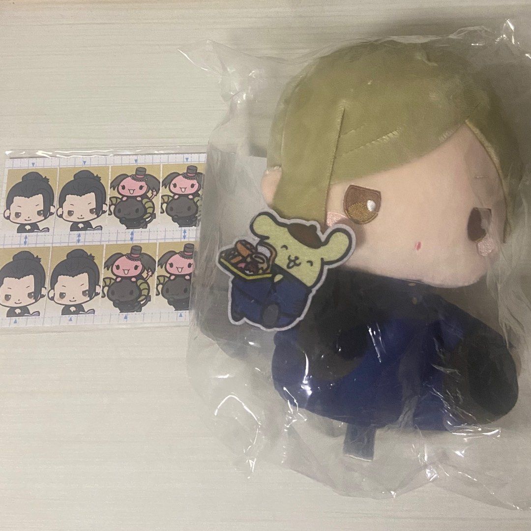 [wts] jujutsu kaisen/jjk x sanrio kuji nanami pompompurin plush + geto ...
