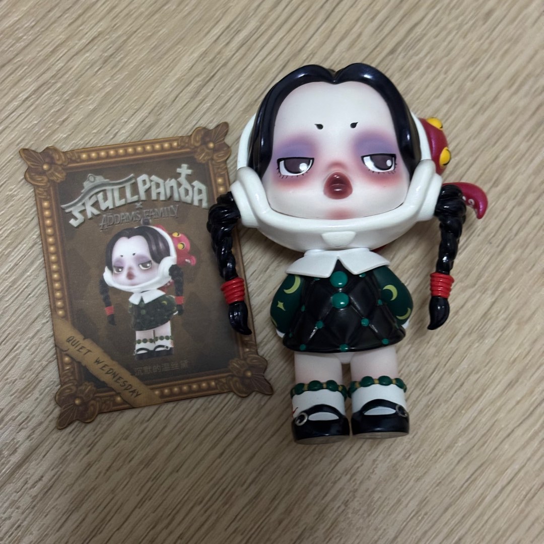 wts popmart addams family skullpanda wednesday, Hobbies & Toys, Toys ...