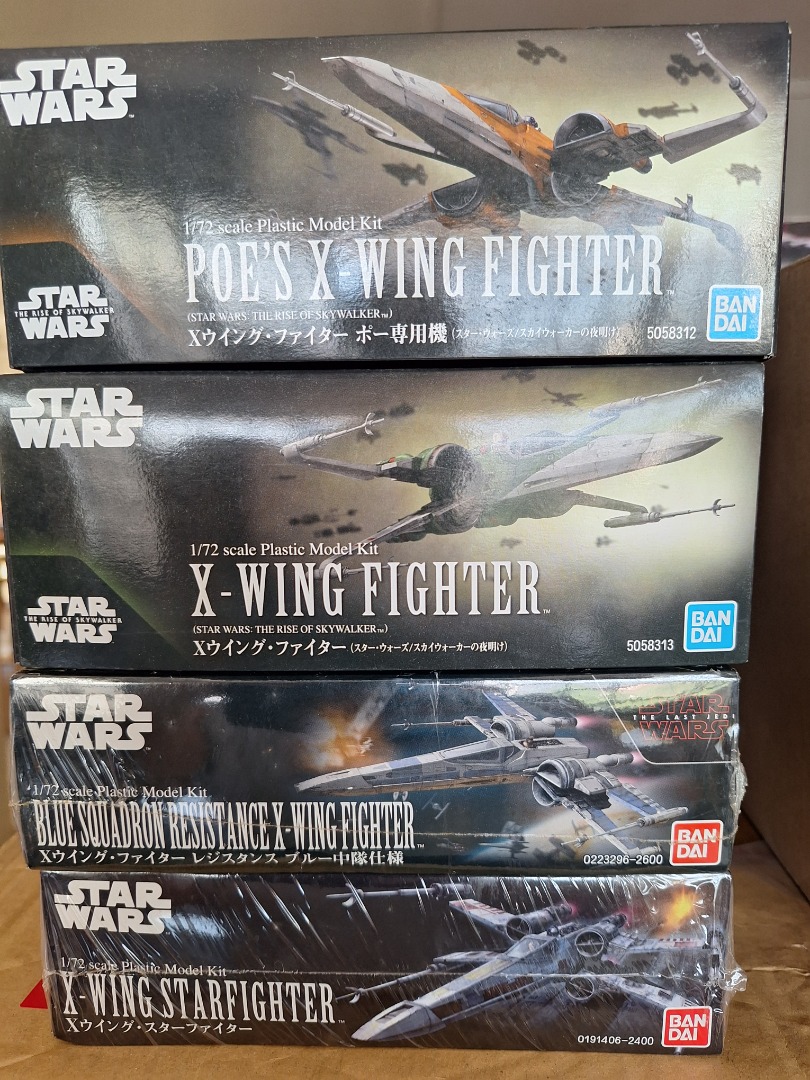 X- Wing models (Set of 4), Hobbies & Toys, Toys & Games on Carousell