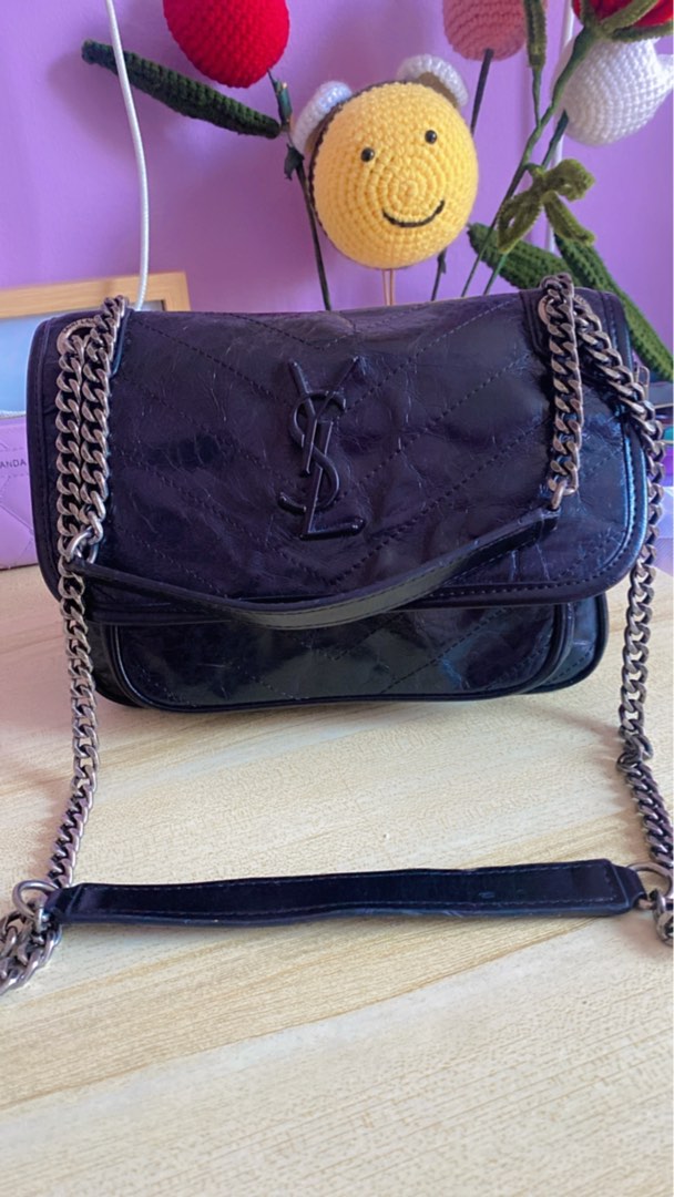 Ysl (bundle) nikki black soft leather, Women's Fashion, Bags & Wallets ...