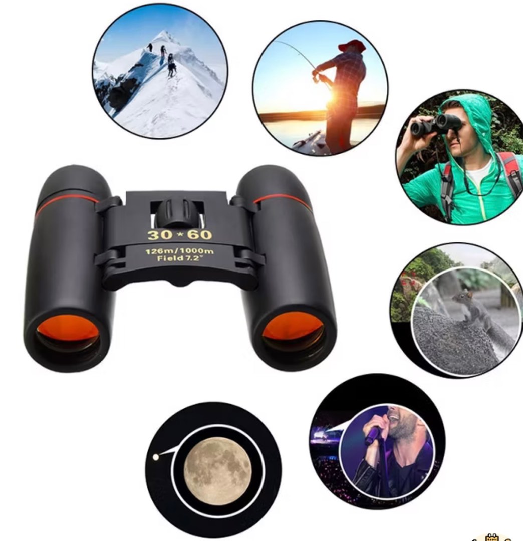 30x60 Sakura Telescope Foldable Day Night Vision Optical Binocular ...