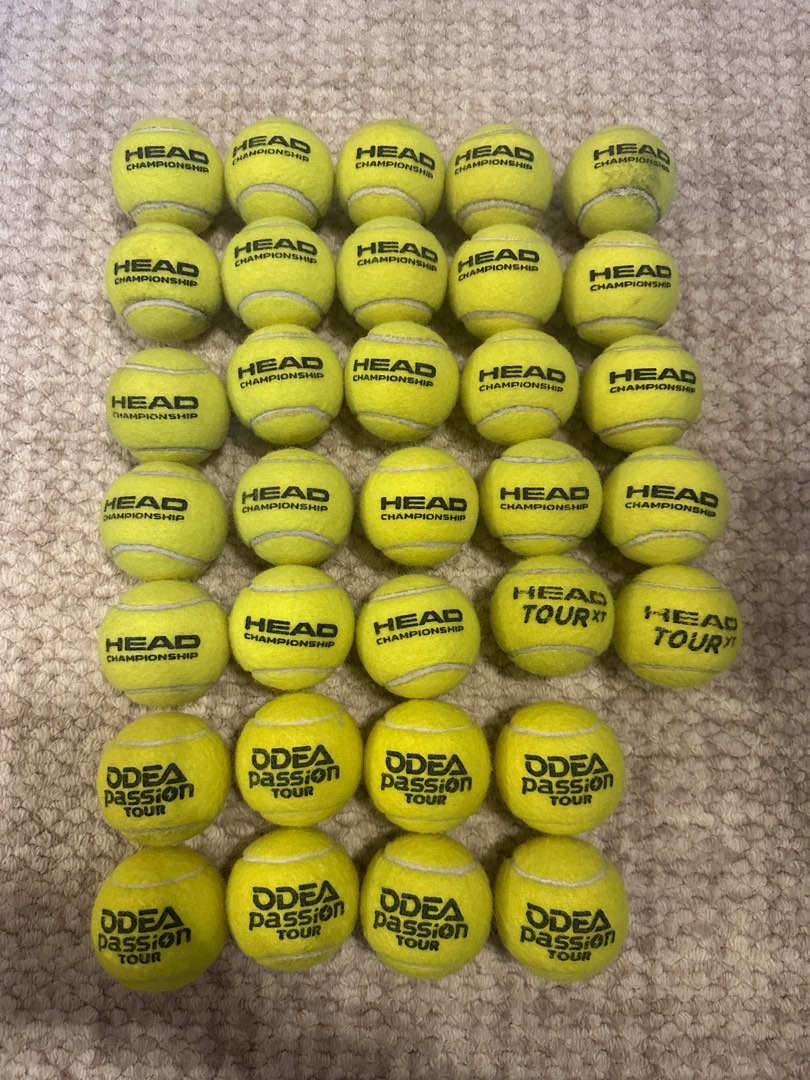 33 Used tennis balls in good condition, Sports Equipment, Sports ...