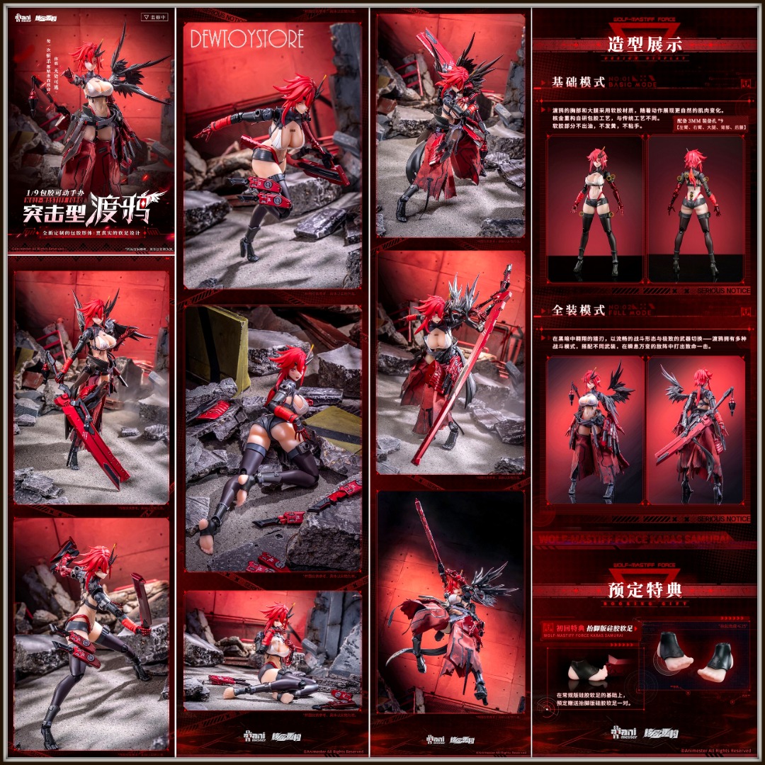 ⭐ [𝗣𝗿𝗲-𝗼𝗿𝗱𝗲𝗿] Animester 1/9 Scale Action Figure - Wolf Mastiff Force ...