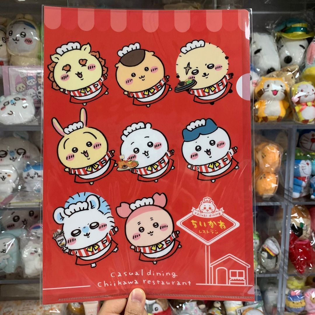 日版 Chiikawa 小可愛 餐廳系列 A4 單層 File - Chiilawa 小可愛 & Hachiware 小八貓 & Usagi ...