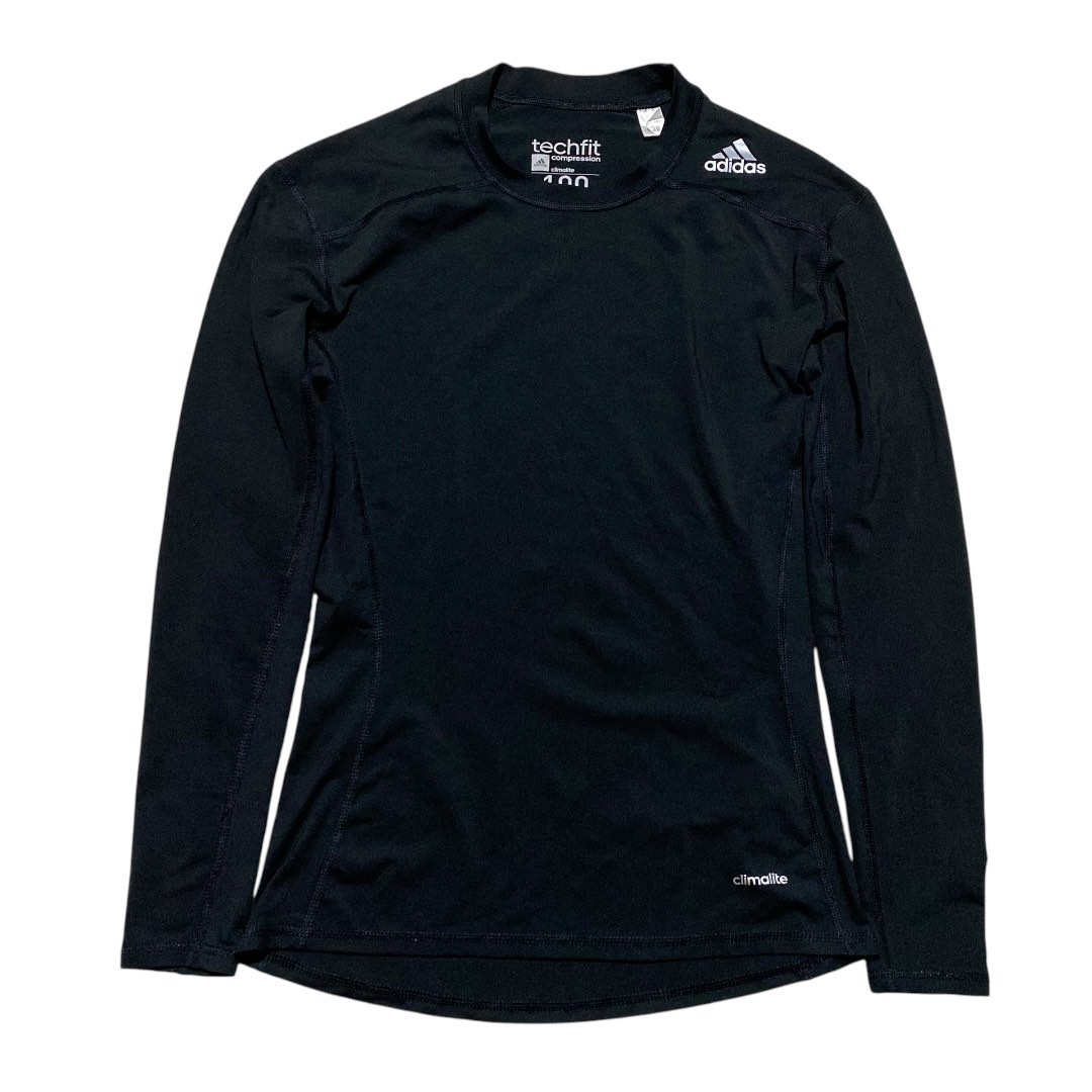 Adidas climate tech fit black baselayer LS, Olah Raga, Baju Olahraga di ...
