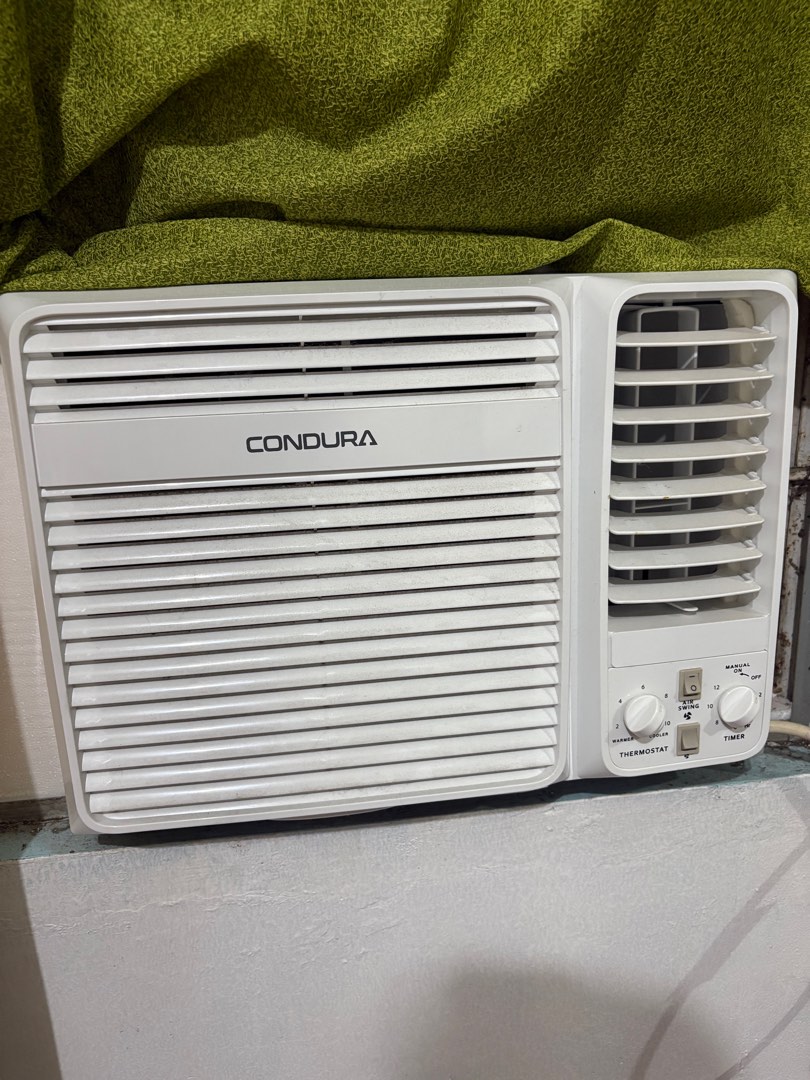 Aircon Condura 6X (WCONH010EC2) window type 1HP, TV & Home Appliances ...