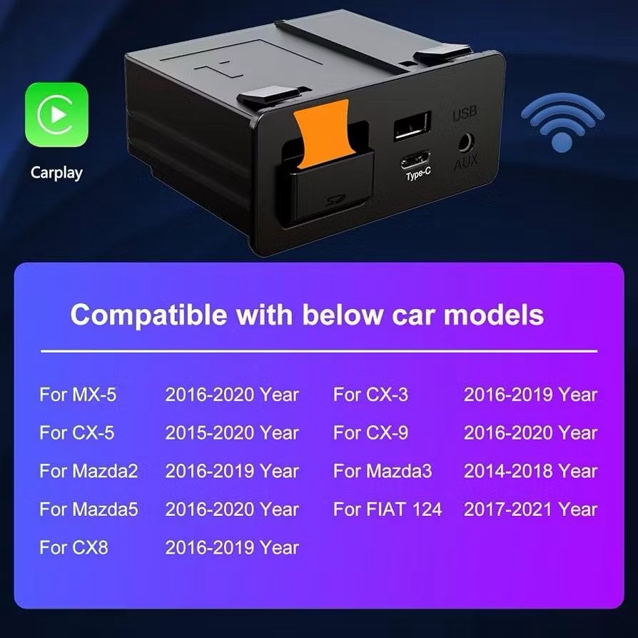 Apple CarPlay Android Auto USB Adapter for Mazda Carplay Hub Mazda 3 6 ...