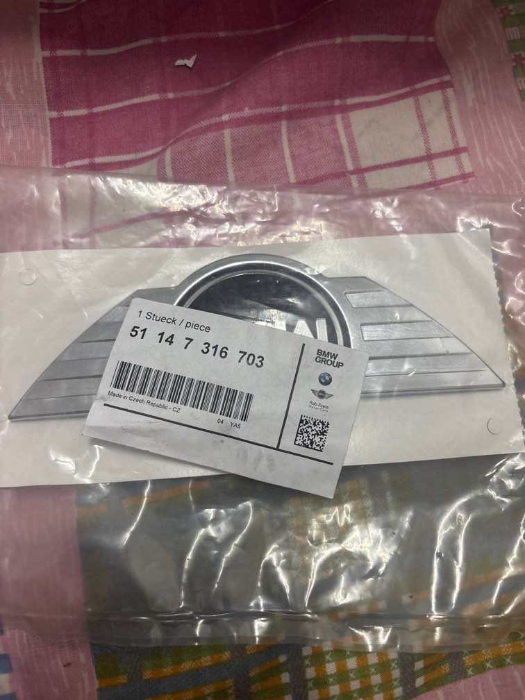 BMW emblem badge logo for Mini 51147316703 Genuine, Computers & Tech ...