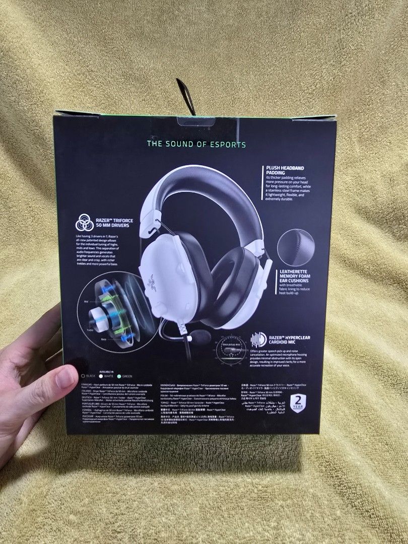 BNIB Razer Black Shark V2 X ( White ), Audio, Headphones & Headsets on ...