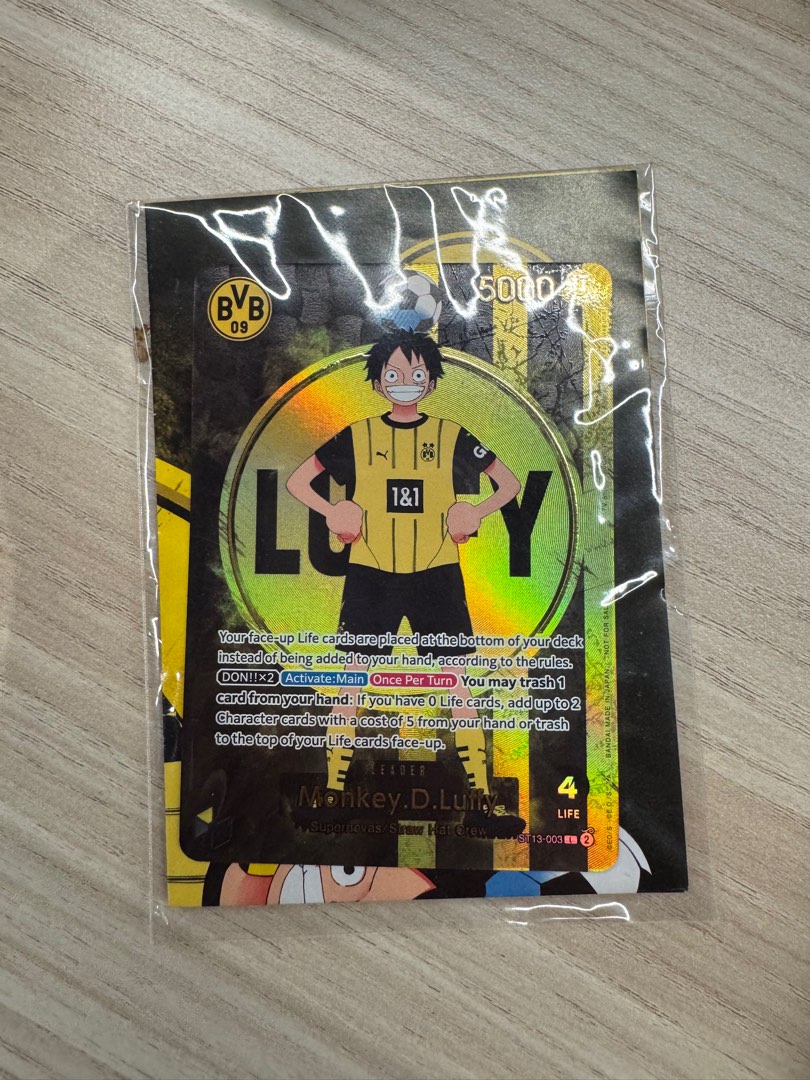 BVB X One Piece TCG- Leader Luffy, Hobbies & Toys, Toys & Games on ...
