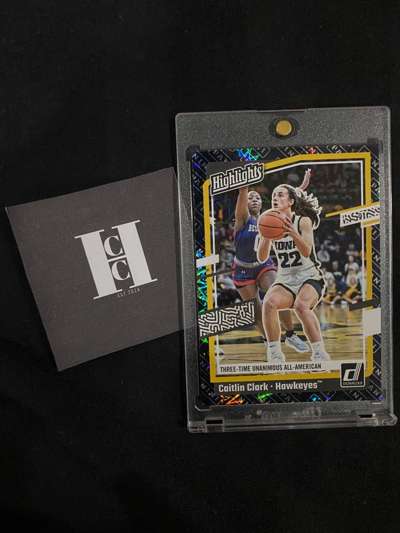 Caitlin Clark Rookie Card Black Parallel NBA Card | Panini Basketball ...