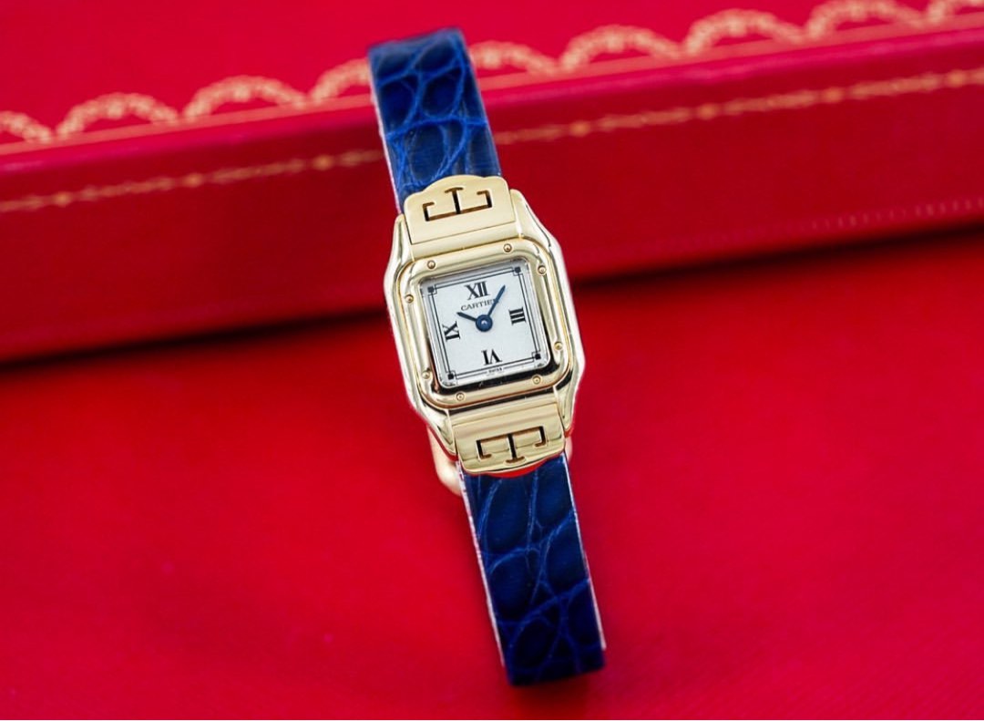 Cartier Mini Panthere Special Edition - Art Deco, 名牌, 手錶 - Carousell