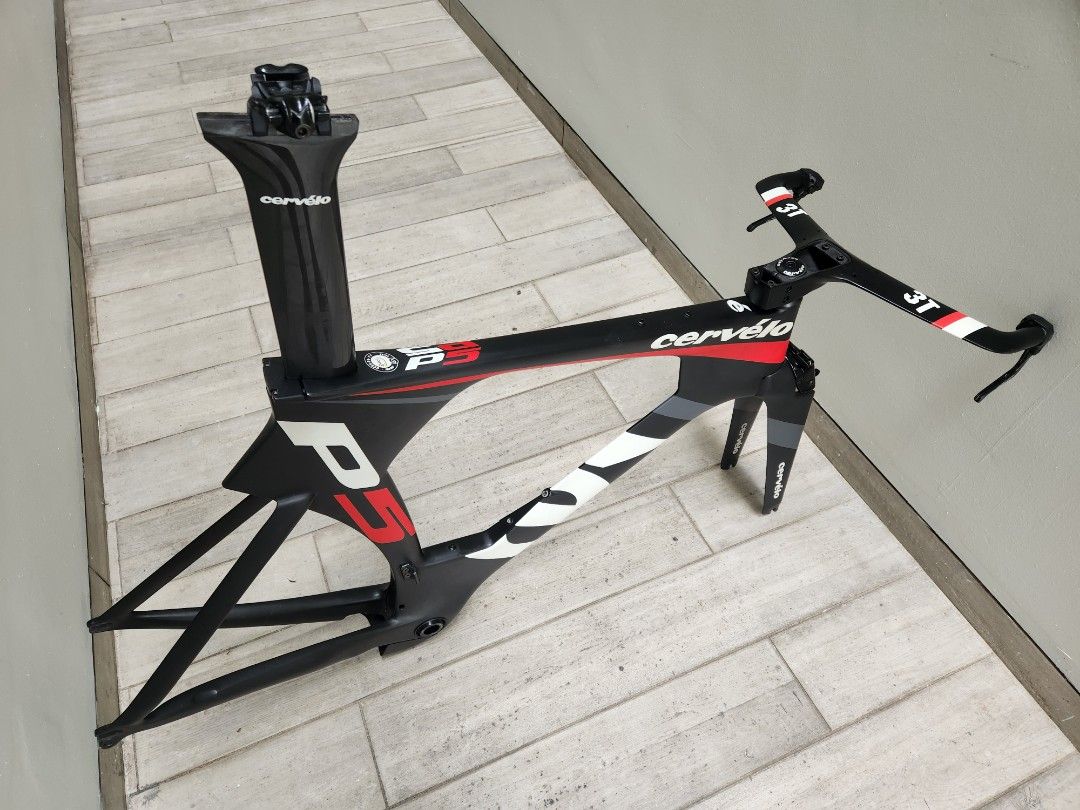 Cervelo P5 Six Frameset + Cockpit (TT / Fixie / Road bike), Sports ...