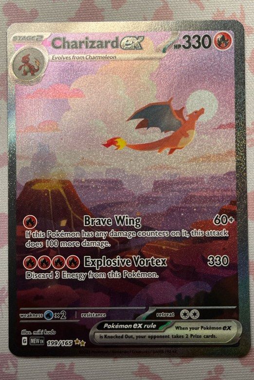 Charizard Ex SIR #199 Pokemon Scarlet & Violet 151, Hobbies & Toys ...