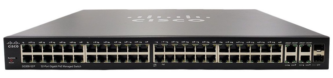 Cisco SG300-52P - 52-Port Gigabit PoE Managed Switch, Computers & Tech ...