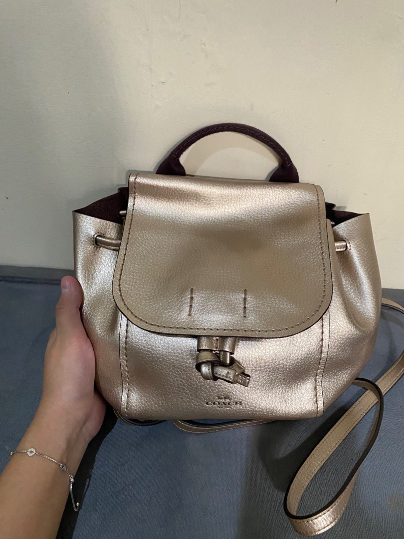 Coach ransel mini, Fesyen Wanita, Tas & Dompet di Carousell