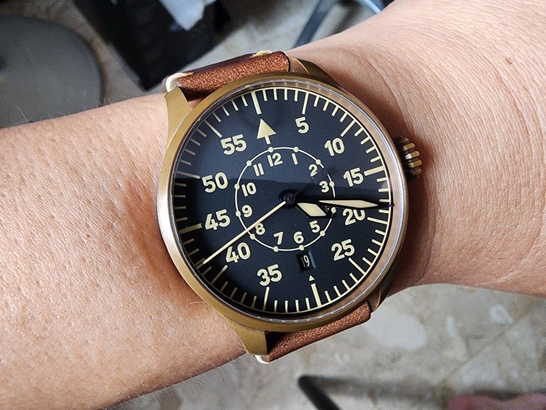 Dekla Custom German Pilot Bronze Watch, Luxury, Watches on Carousell