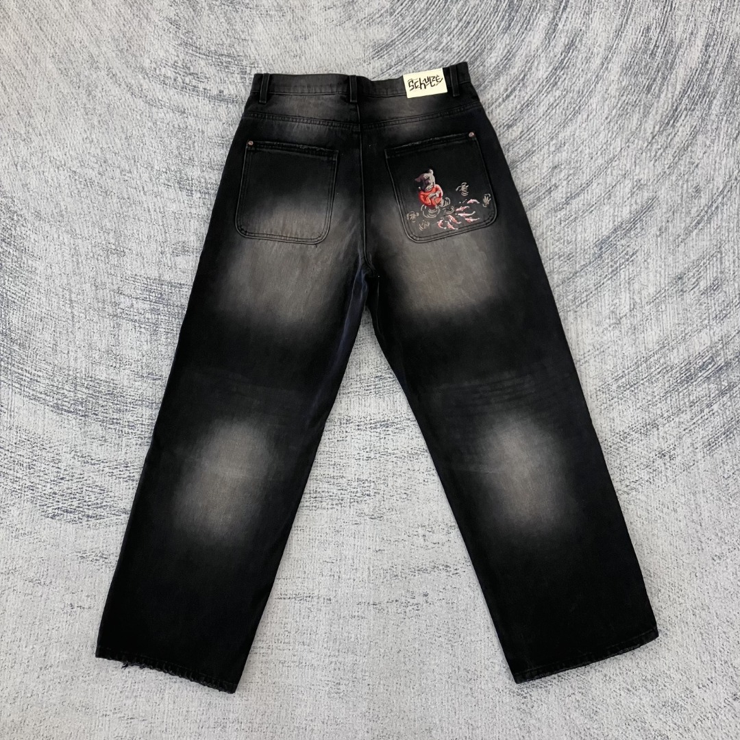derschutze "koi fish" denim black v1, Men's Fashion, Bottoms, Jeans on ...