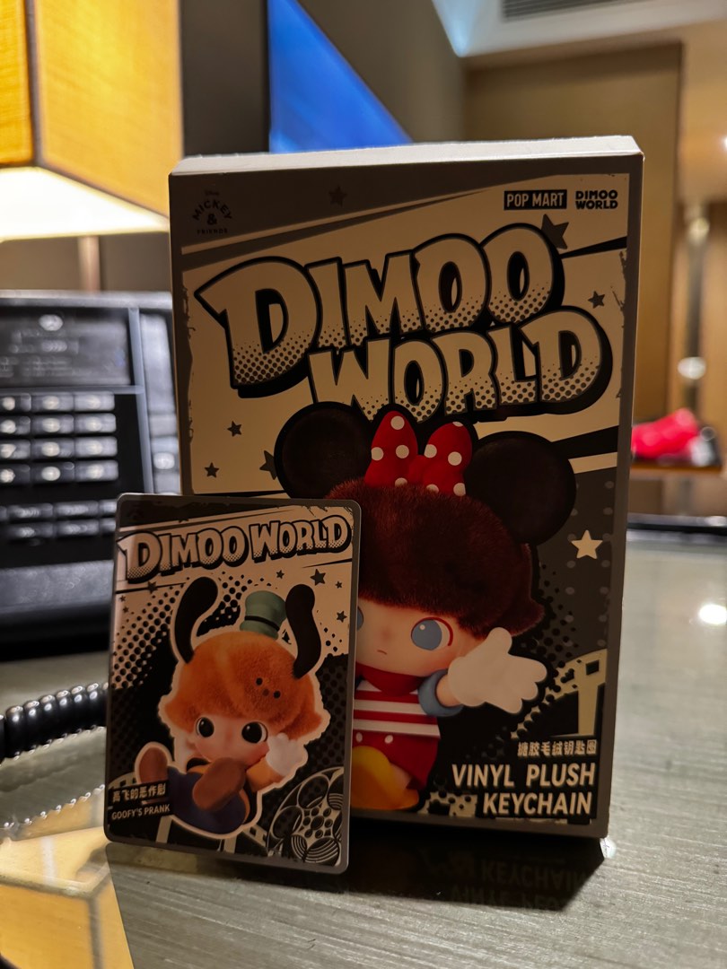 Dimoo World x Disney Goofy Plush Keychain Popmart, 興趣及遊戲, 玩具 & 遊戲類 ...