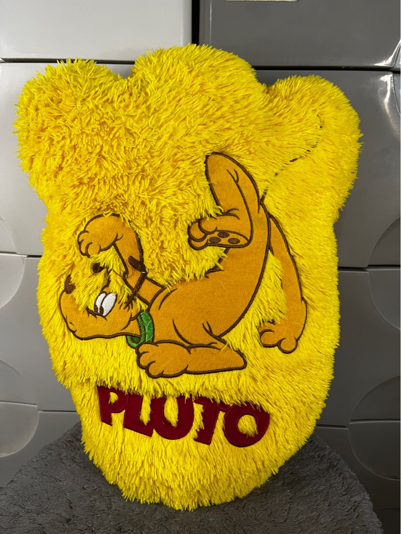 Disney Classic Baby Pluto The Yellow Dog x Puppy Big Size Paw Pillow ...