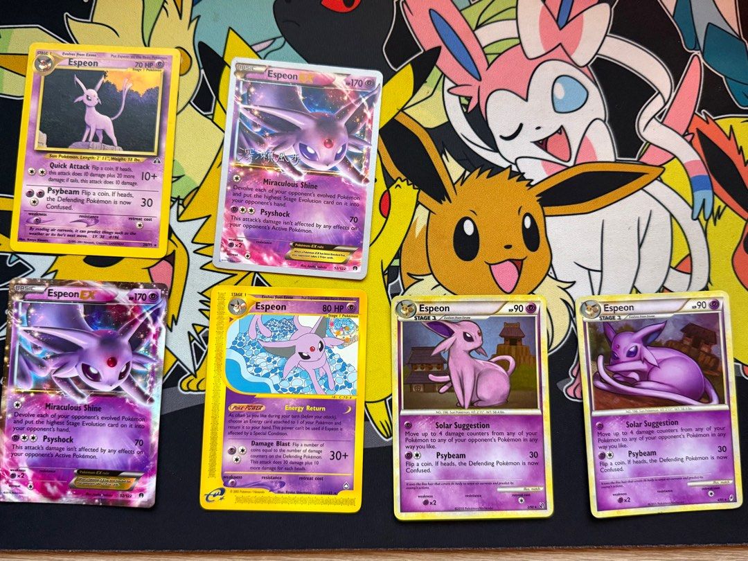 Espeon ex, Undaunted, championships, neo discovery, town on no map etc ...
