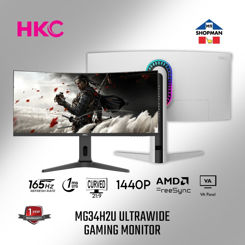 HKC 34inch Ultra Wide Gaming monitor, Computers & Tech, Parts ...